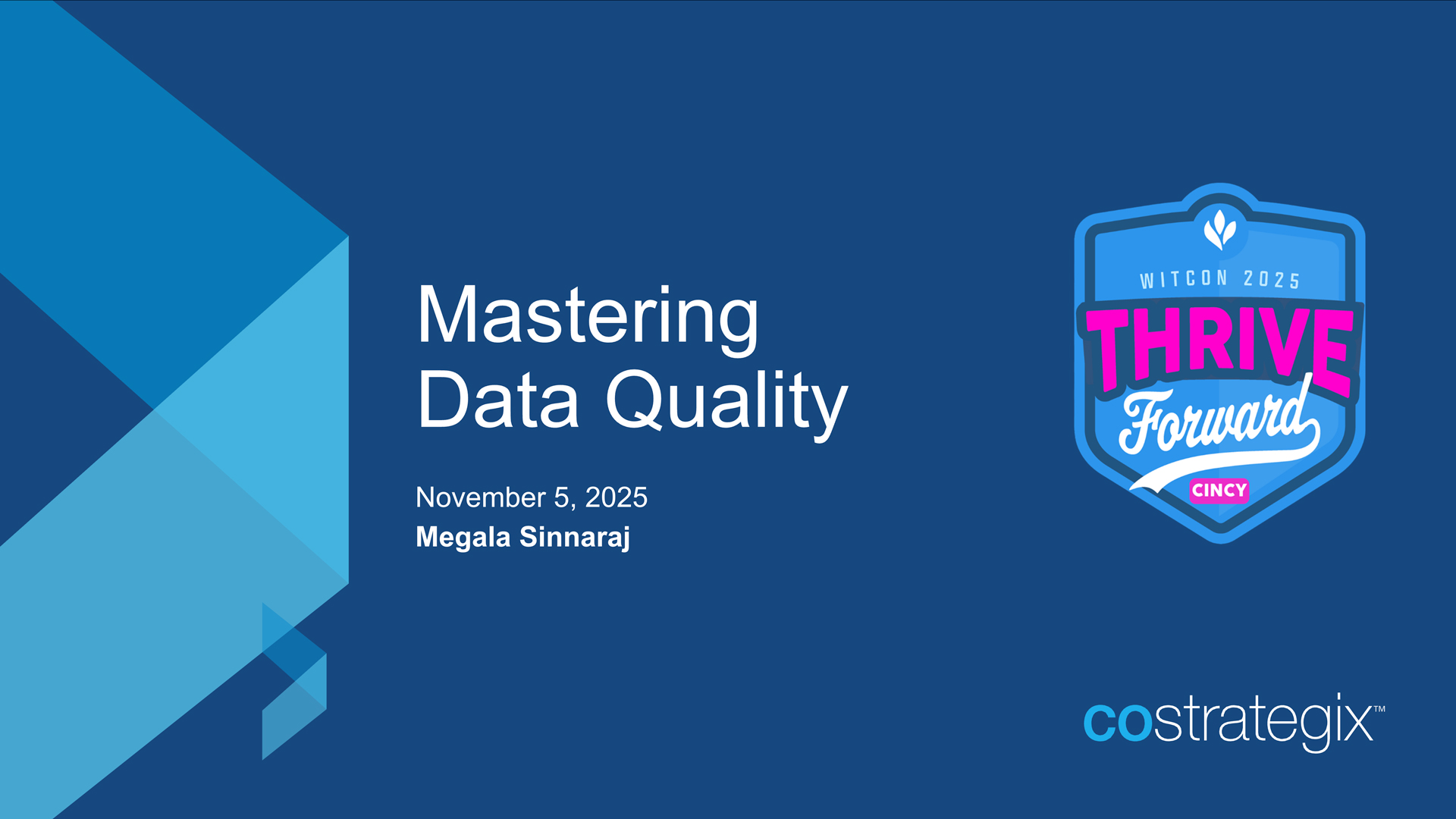 Mastering Data Quality - CoStrategix